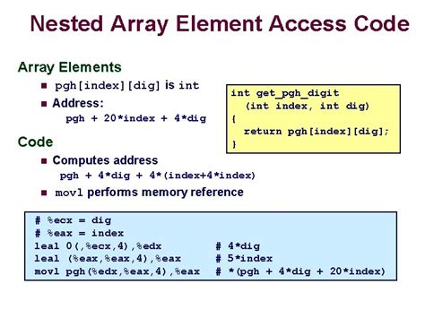 Machinelevel Programming Iv Structured Data Topics N Arrays