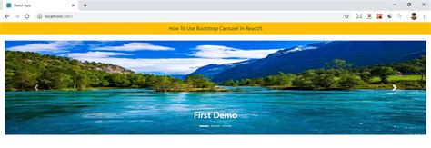How To Use Bootstrap Carousel In Reactjs