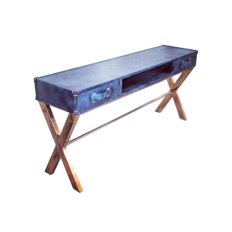 Leather Printers Console Table Miradorlife