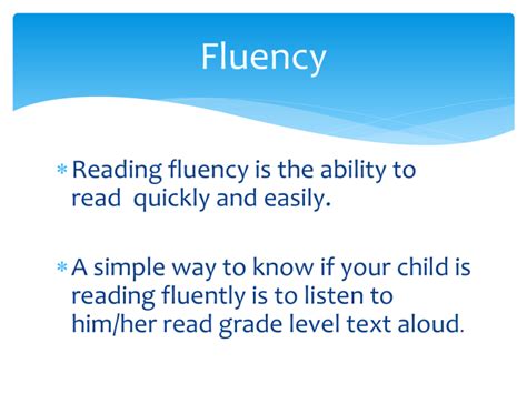 Fluency