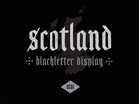 Free Font Scotland By Phil Macisaac On Dribbble