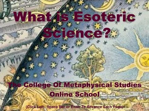 Ppt What Is Esoteric Science Powerpoint Presentation Free Download