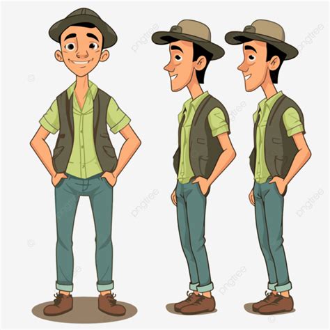 남자 클립 아트 벡터 세련된 의상 디자인 만화 스타일로 남자 클립 아트 Png 일러스트 및 벡터 에 대한 무료 다운로드 Pngtree