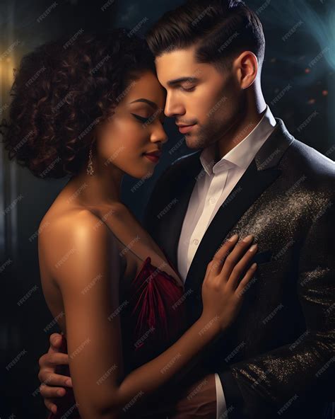 Premium Ai Image Beautiful Interracial Couple