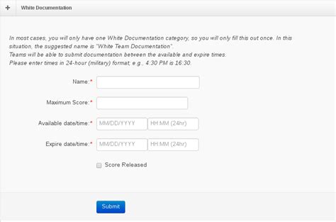 White Team Documentation — Iscore Admin Documentation 210 Documentation