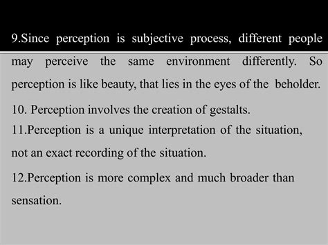 Perception Meaning Definition Stages Factors Pptx