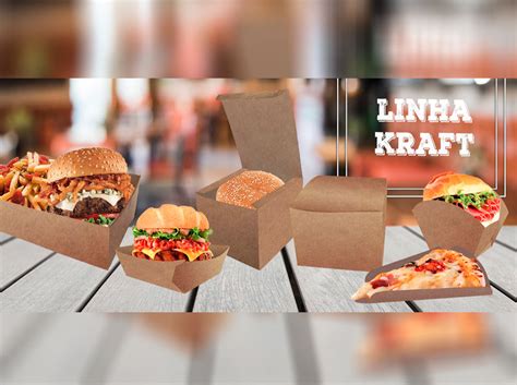 Embalagens Kraft Para Lanches Multicaixasnet