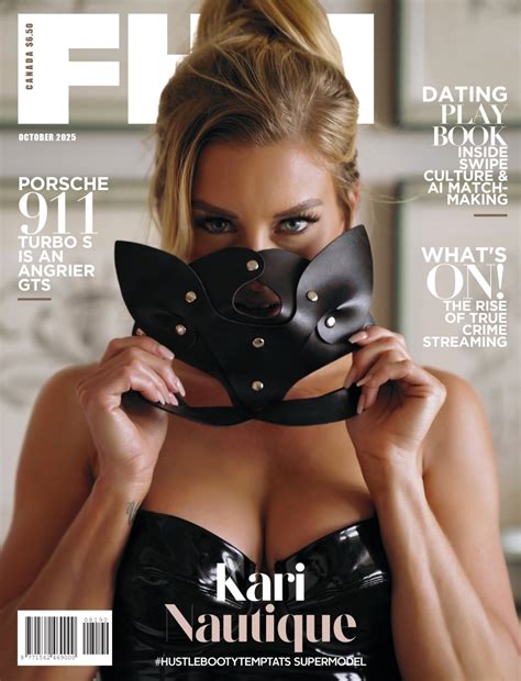 Kari Nautique Covers Fhm Canadas Halloween Edition Hustlebootytemptats
