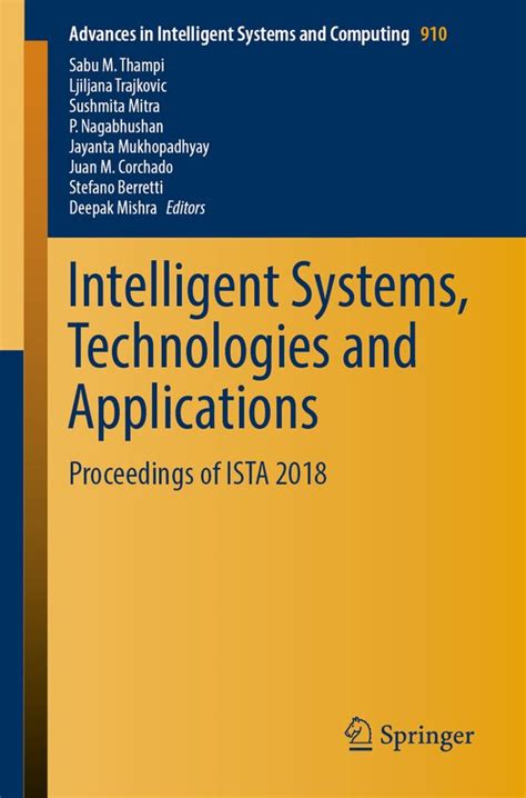Advances In Intelligent Systems And Computing Intelligent Systems Technologies And Bol