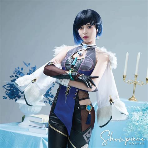 Genshin Impact Yelan Cosplay Costume Etsy