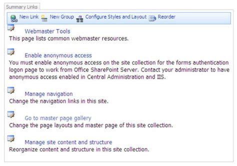 How To Add A Summary Link Web Part Dummies