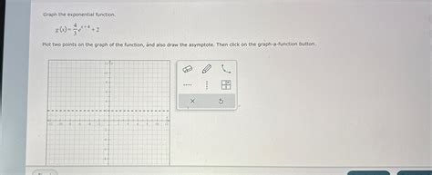Solved Graph The Exponential Function G X 43ex 4 2Plot Two Chegg