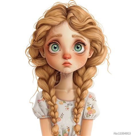 卡通外国女孩ai图片下载 红动中国