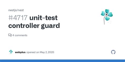 Unit Test Controller Guard Issue Nestjs Nest GitHub