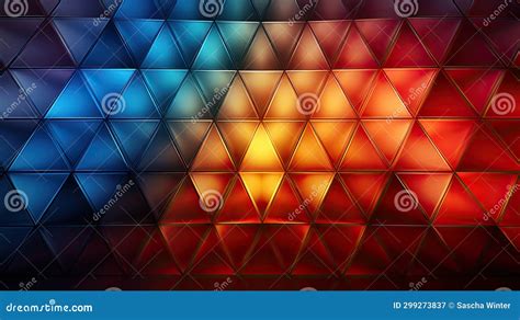 Triangular Spectrum Gradient Lattice Elegance Stock Image Image Of