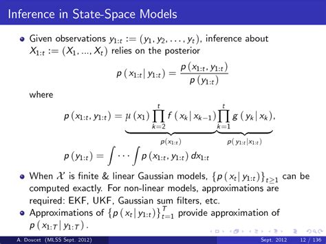 Sequential Monte Carlo Methods For Bayesian Computation Arnaud Doucet