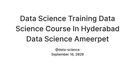 data science training data science course in hyderabad data science