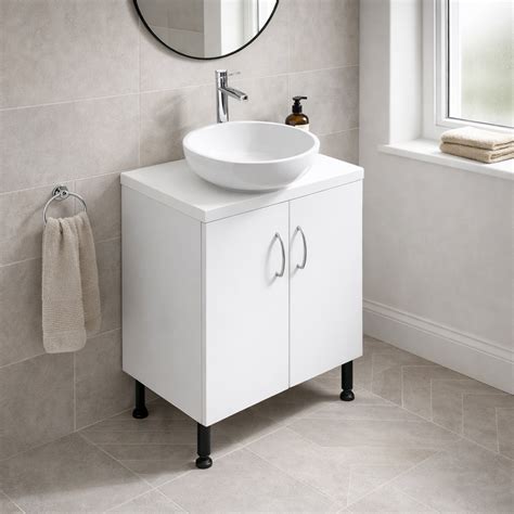 Bathroom Double Door Sit On Basin Unit Meon Paramount Bathrooms