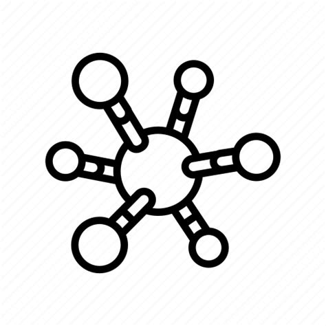 Medical Molecular Structure Science Chemistry Atom Molecule Icon
