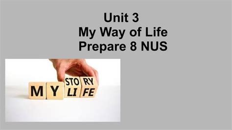 Матеріали уроку за підручником Prepare 8 пілотний проєкт My Way Of Life Unit 3 Pptx