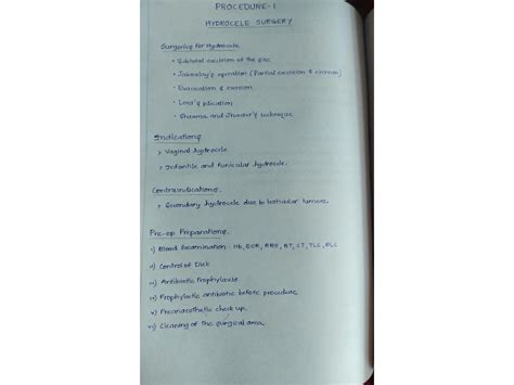 Solution Operative Procedure Hydrocele Surgery Studypool