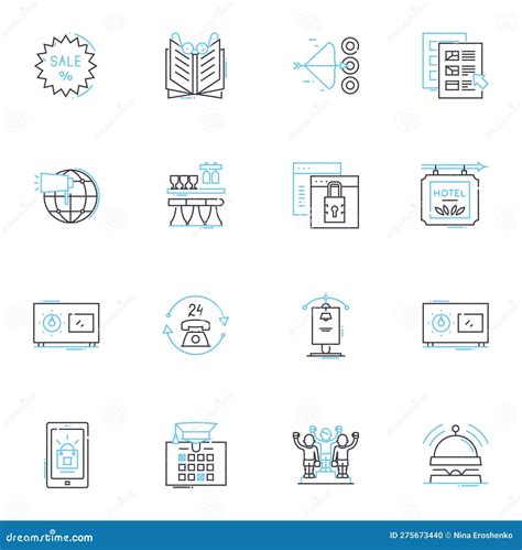 Consumer Service Linear Icons Set Satisfaction Quality Loyalty Reliability Responsiveness