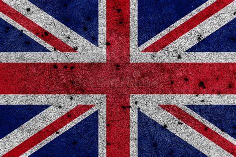 Bandeira De Grâ Bretanha Conhecida Como Union Jack Pintado Em Parede