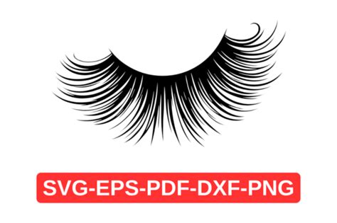 Modern Eyelashes Vector Graphic Clipart Graphic By Artful Assetsy