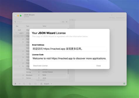 JSON Wizard 2 0 破解版 JSON代码编辑器 MacKed 专注于mac软件分享与下载