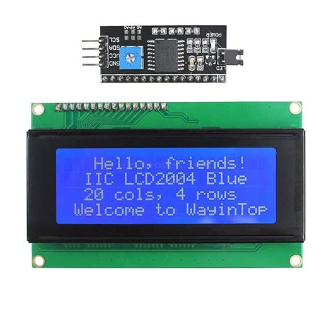 LCD 2004A 20X4 Display With I2c Blue Backlight In Pakistan