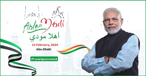 Ahlan Modi Event Scaled Down Due To Inclement Weather In The Uae