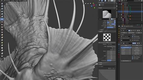 Sculpting Scales And More Detail Anglerfish Blender Studio