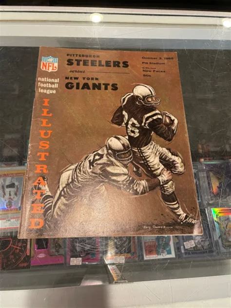 103 1965 Pittsburgh Steelers New York Giants Pitt Stadium Programme Ex