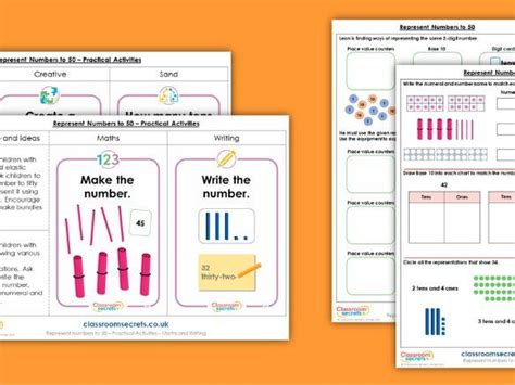 Year 1 Place Value Represent Numbers To 50 Maths Activity Pack