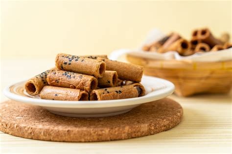 Premium Photo Thai Crispy Coconut Roll