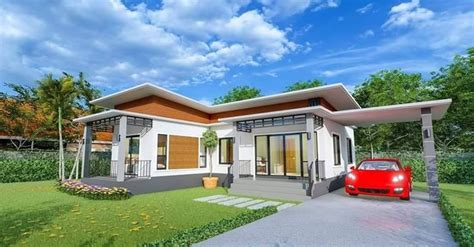 แบบบ้านทันสมัย รูปทรงตัวแอล L Shaped House 3 ห้องนอน 2 ห้องน้ำ 114 ตร ม Naibann ในบ้าน