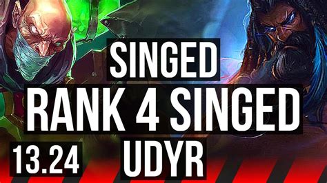 Singed Vs Udyr Top Rank 4 Singed 1700 Games 318 15m Mastery
