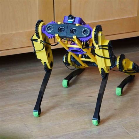 Download Free Stl File Quadruped Robot V20 • 3d Printable Model ・ Cults