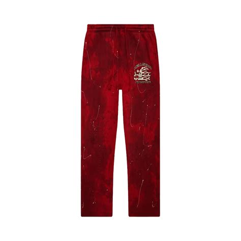Buy Hellstar Sports Tie Dye Sweatpants Red 9357 1ss240204stds Red