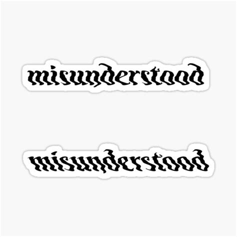 Misunderstood Sticker For Sale By Sarah Louise De Redbubble