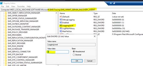 Configmgr Client Enable Verbose Logging Debug Logging Sccm