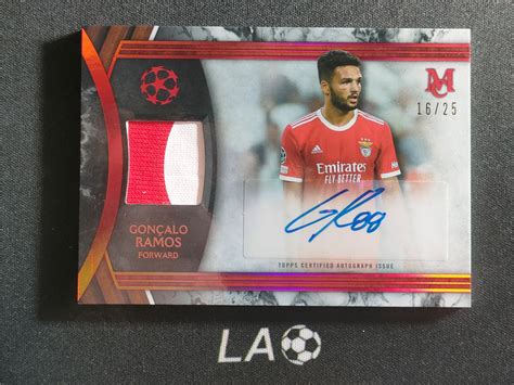 【la足球】2023 Topps Museum Collection 欧冠博物馆 Goncalo Ramos 本菲卡 贡萨洛 拉莫斯 葡萄牙
