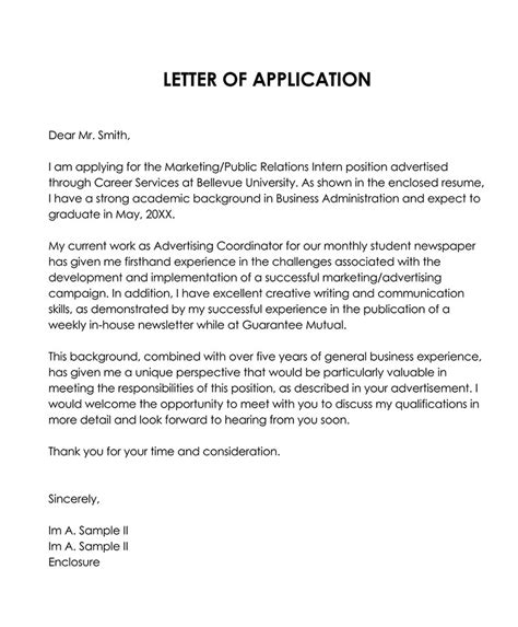 How To Write A Job Application Letter Best Examples