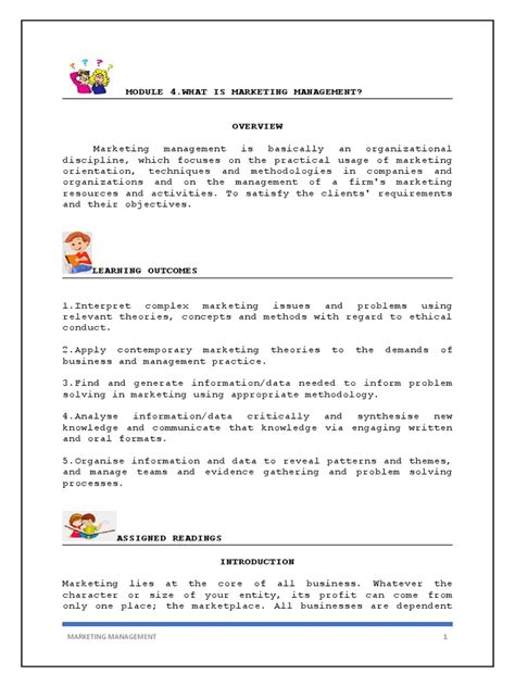 Marketing Management Module 4 Pdf Marketing Market Economics