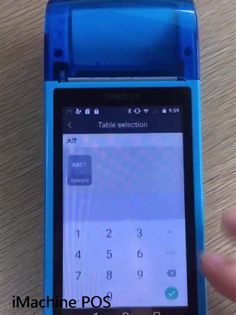 Smart Handheld Machine Mobile Pos Qr Code Scanner Android Touch Screen