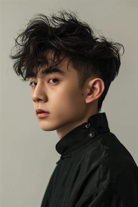 美发沙龙男士时尚烫发造型