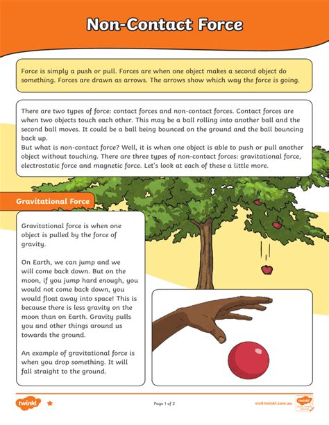 Non Contact Forces Gravity Electrostatic Magnetic
