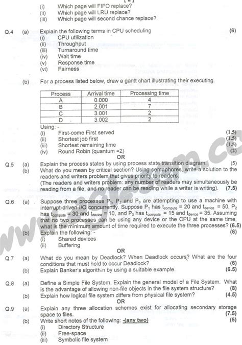 GGSIPU Question Papers Fourth Semester End Term ETCS AglaSem Institutes