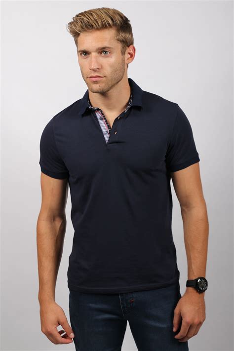 NAVY POLO SHIRT T 6002P Polo Shirt Outfits Polo Shirt Style Navy