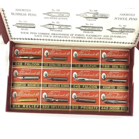 12 Esterbrook Pen Nibs From Assortment 7 New Vintage Radio Bank Falcon Box Not Included Etsy